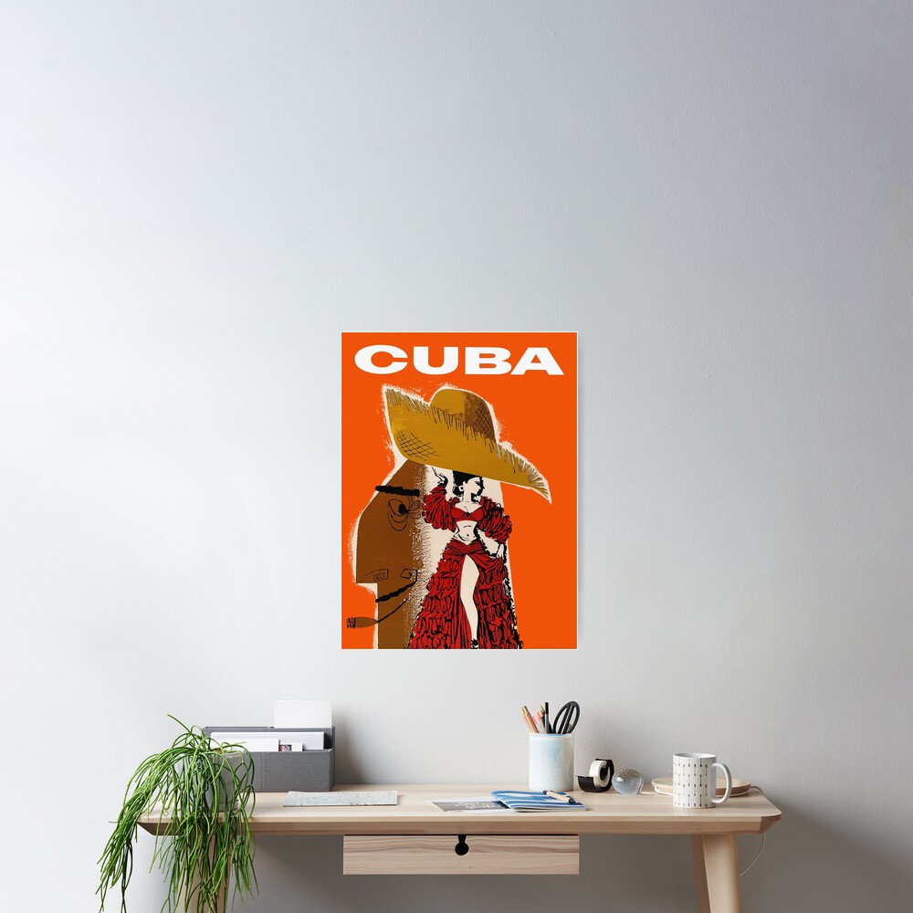 "Vintage Cuban Cigar Travel Poster" Poster for Sale by JustEclectic ...