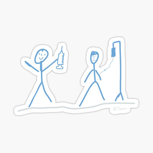 "Doctor strok woman helps patient to work profession" Sticker by ...