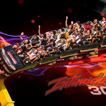 "Intimidator 305 Rollercoaster @ Kings Dominion, Custom Image" Sticker ...