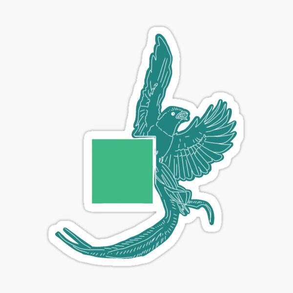 "Flight of the Quetzal " Sticker for Sale by Arthy-uwu | Redbubble