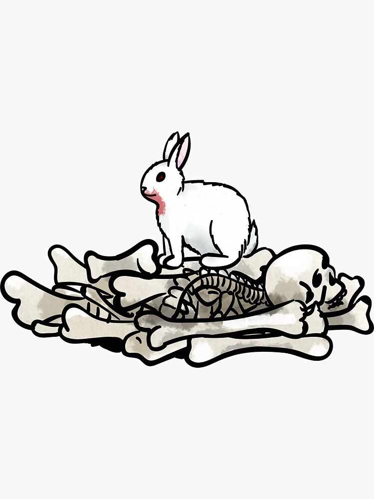 "Monty Python Killer Rabbit" Sticker for Sale by Kalepanic | Redbubble