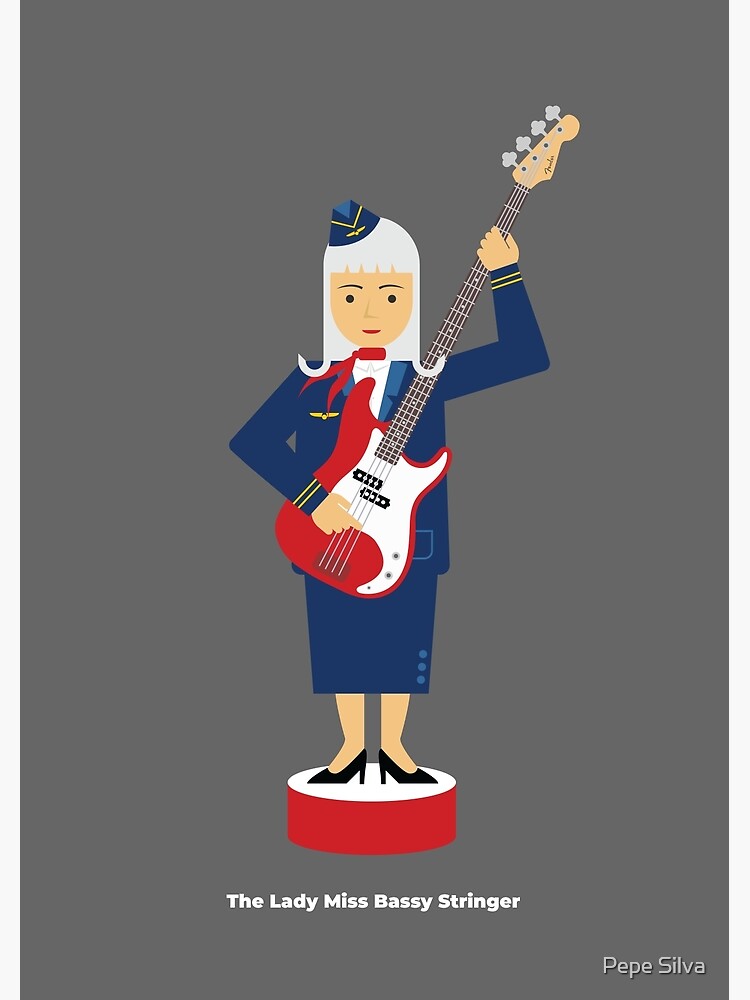"The Lady Miss Bassy Stringer" Poster for Sale by pepesilva | Redbubble