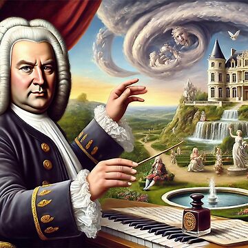 "Johann Sebastian Bach: Portrait in many painting styles ... from ...