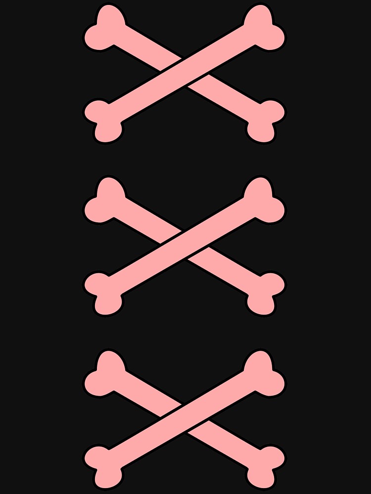 "Cute Pink Cross Bones" T-shirt for Sale by beerhamster | Redbubble ...