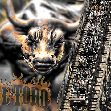 "El Toro Rollercoaster @ Six Flags Great Adventure, Custom Image ...