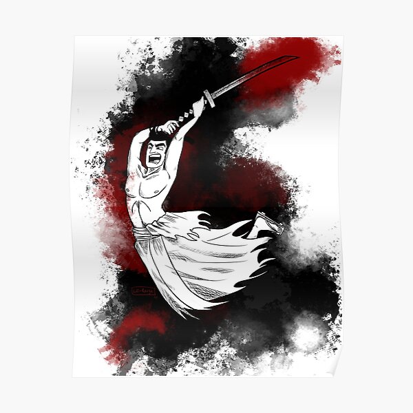 "Samurai Jack: Leap Attack!" Poster by LeRougeArtWorks | Redbubble