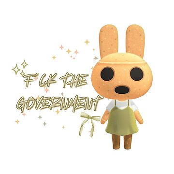 "F The Government ACNH Sticker" Sticker for Sale by Chanel Chaplin ...