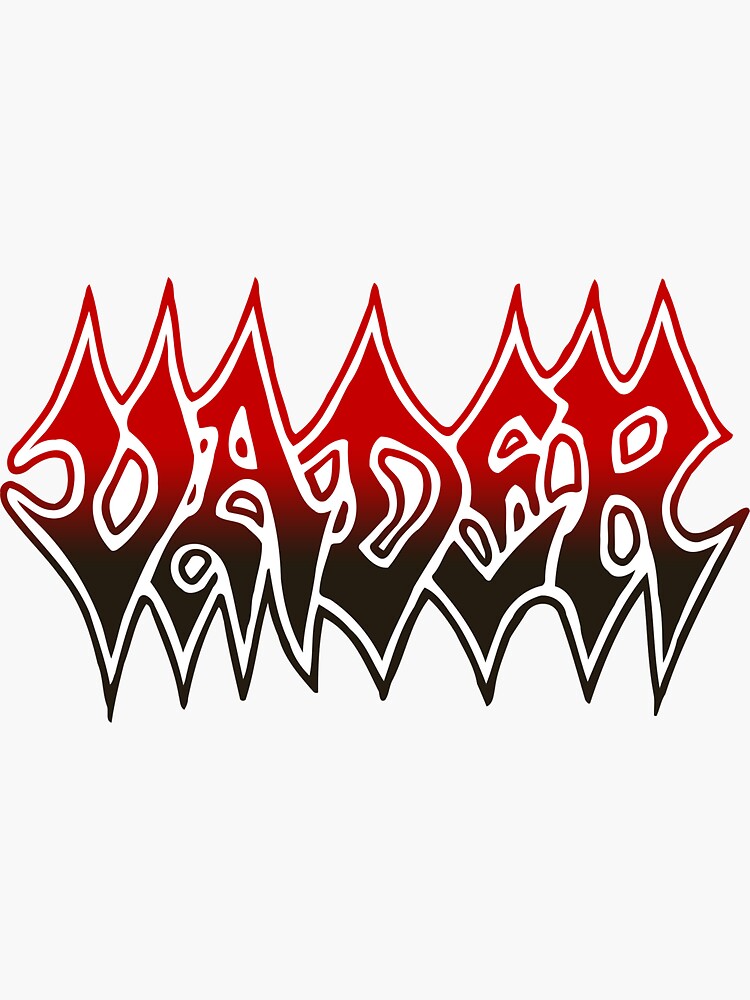 "VADER LOGO" Sticker for Sale by XavierLange | Redbubble