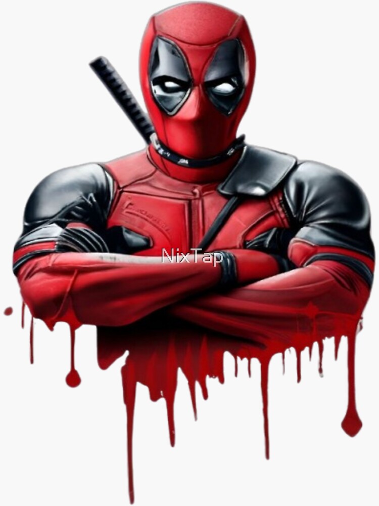 " Deadpool" Sticker for Sale by NixTap | Redbubble