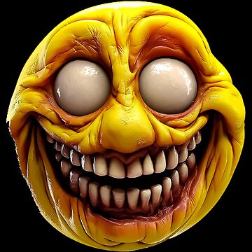 "Creepy Smile Horror Smiley Distorted Nightmare Face" Sticker for Sale ...