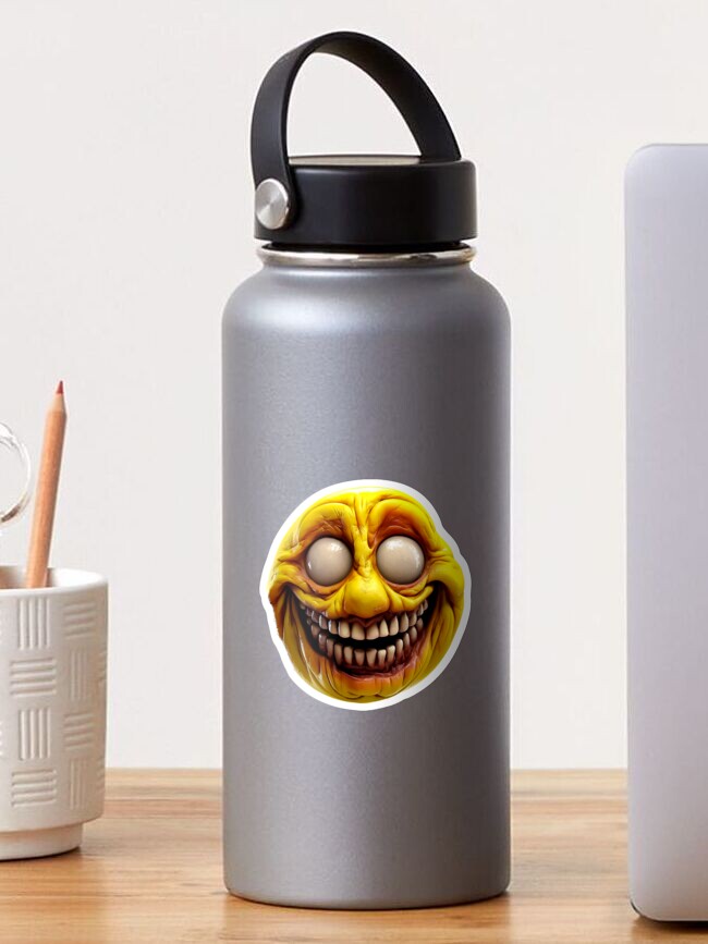 "Creepy Smile Horror Smiley Distorted Nightmare Face" Sticker for Sale ...