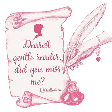 "bridgerton dearest gentle reader" Sticker by Leyzel | Redbubble