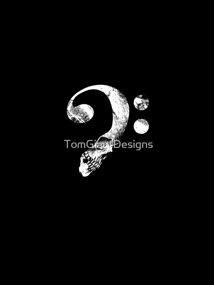 "Bass Clef Skull" iPhone Case for Sale by TomGiantDesigns | Redbubble