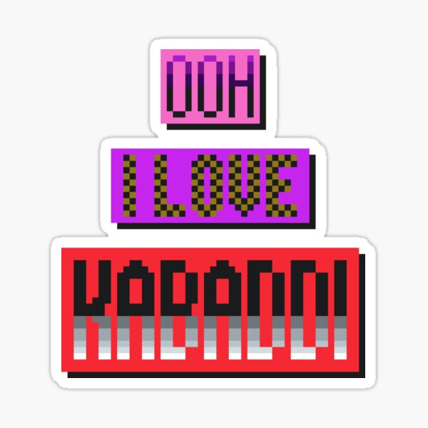 "Ooh I Love Kabaddi" Sticker by MoMoJaJa | Redbubble