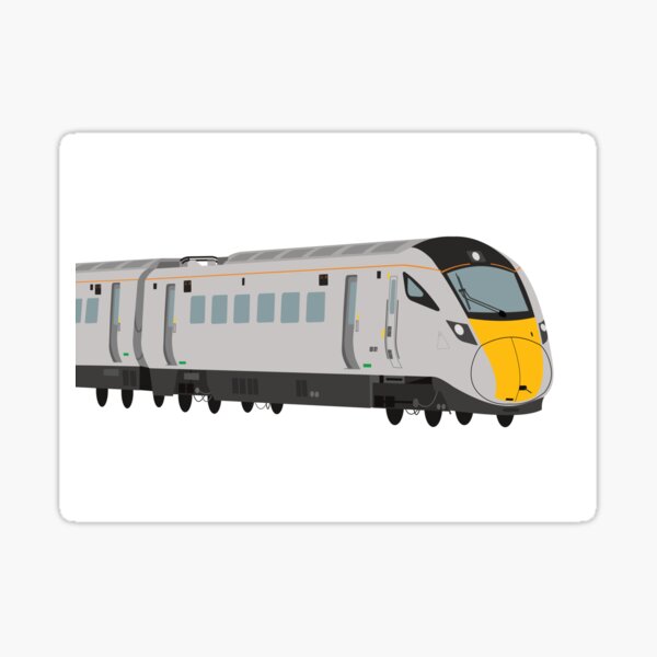 "Class 800 001 - Hitachi Test" Sticker for Sale by L-Rail-Merch | Redbubble