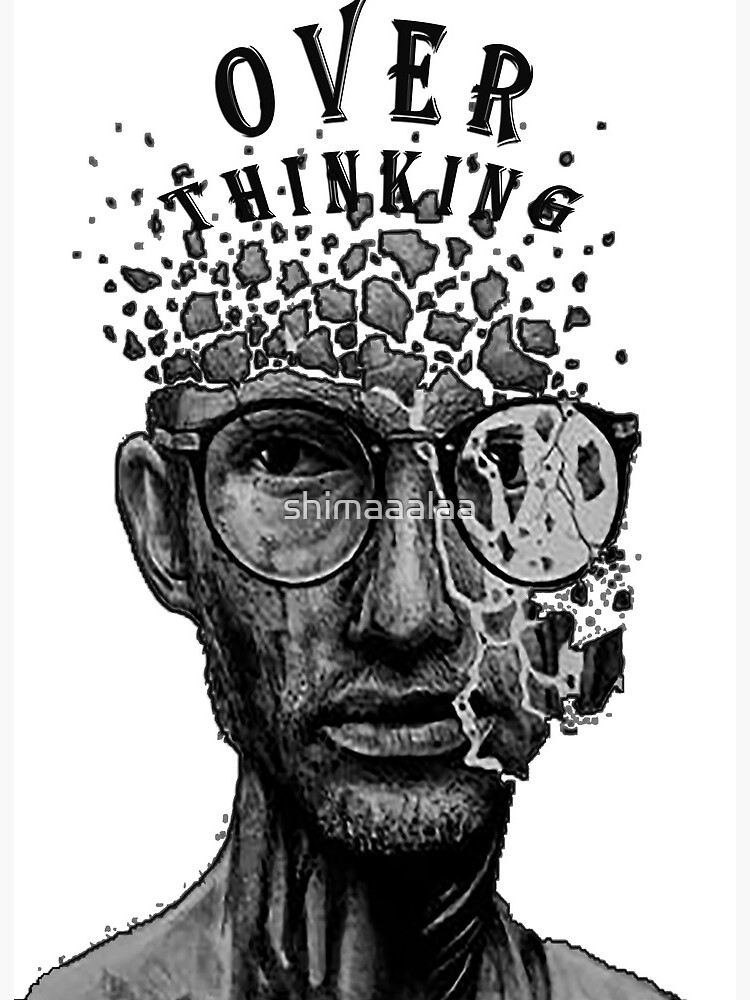 "OverThinking" Art Board Print for Sale by shimaaalaa | Redbubble