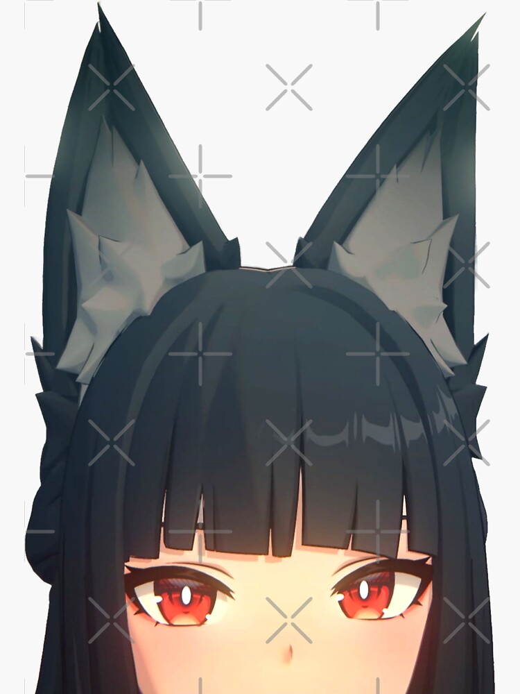 "Miyabi ZZZ Peeker Zenless Zone Zero Sticker Cute Miyabi Meme Peeker ...