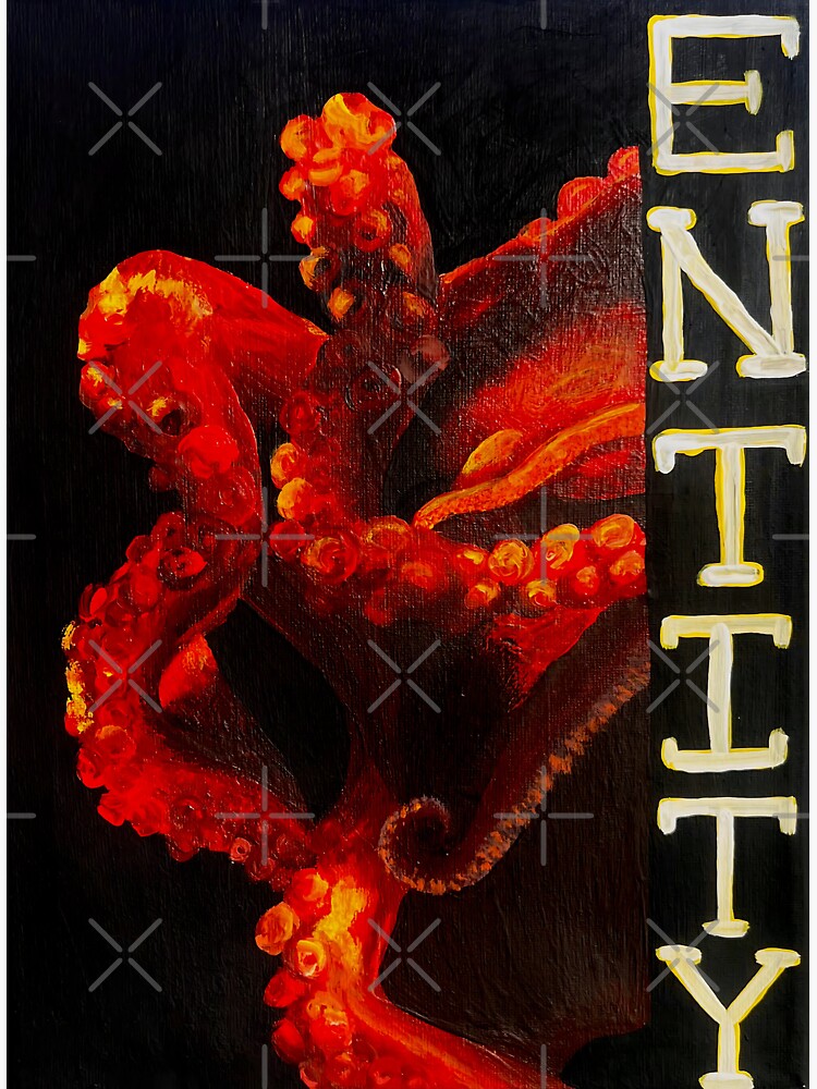 "Entity - Acrylic Octopus Painting" Sticker for Sale by PhoxRiotArts ...