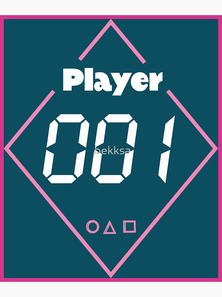 " SQUID GAME, Player, number, 001. The Front Man. Squid Game Symbols ...