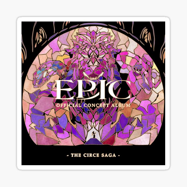 "Epic The Circe Saga Stained Glass Gold" Sticker for Sale by ...