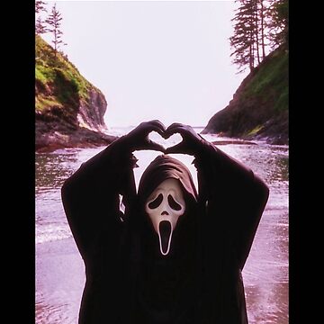"Funny Heart Hands Ghostface Emoji" Sticker for Sale by catnolioo ...