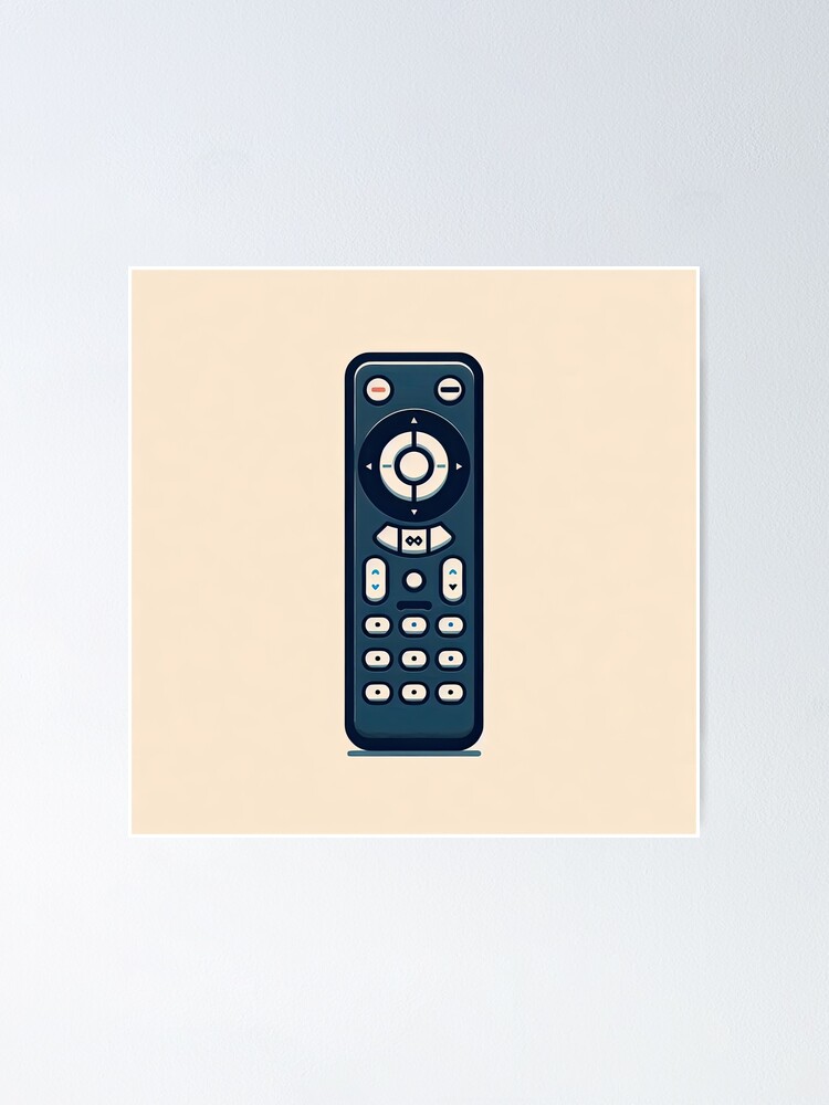 "Remote Control Minimalism Art Style" Poster for Sale by artofuniverse ...