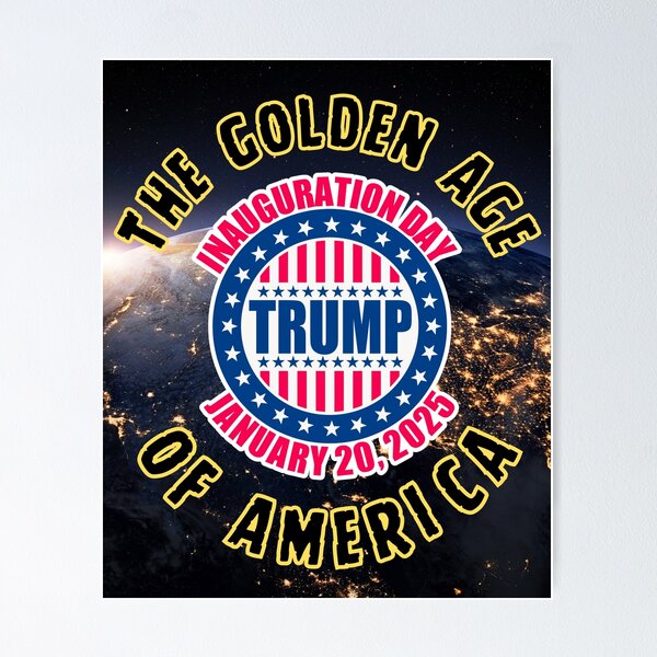 "Trump Inauguration Day" Poster for Sale by WoodburyLake | Redbubble