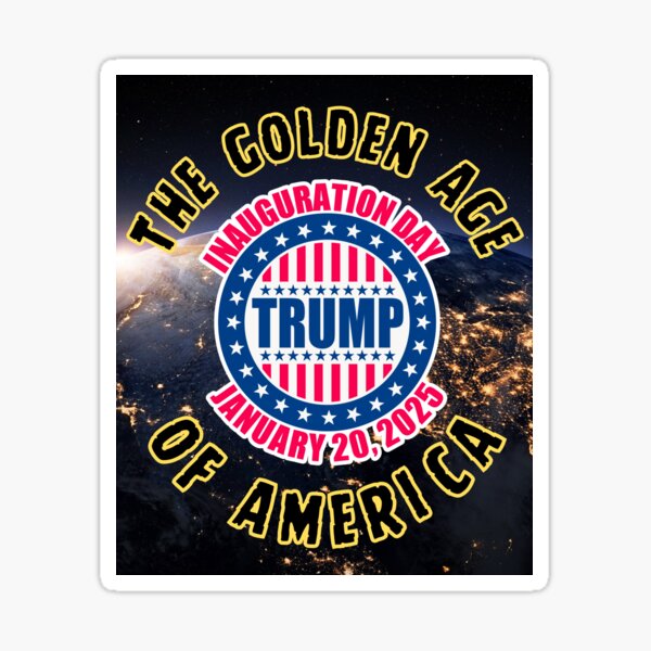 "Trump Inauguration Day" Sticker for Sale by WoodburyLake | Redbubble