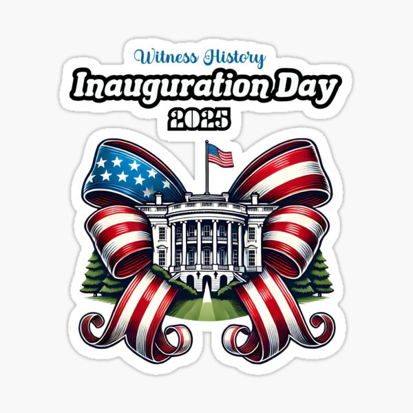 "Inauguration Day 2025, bow, coquette, american flag, new president ...