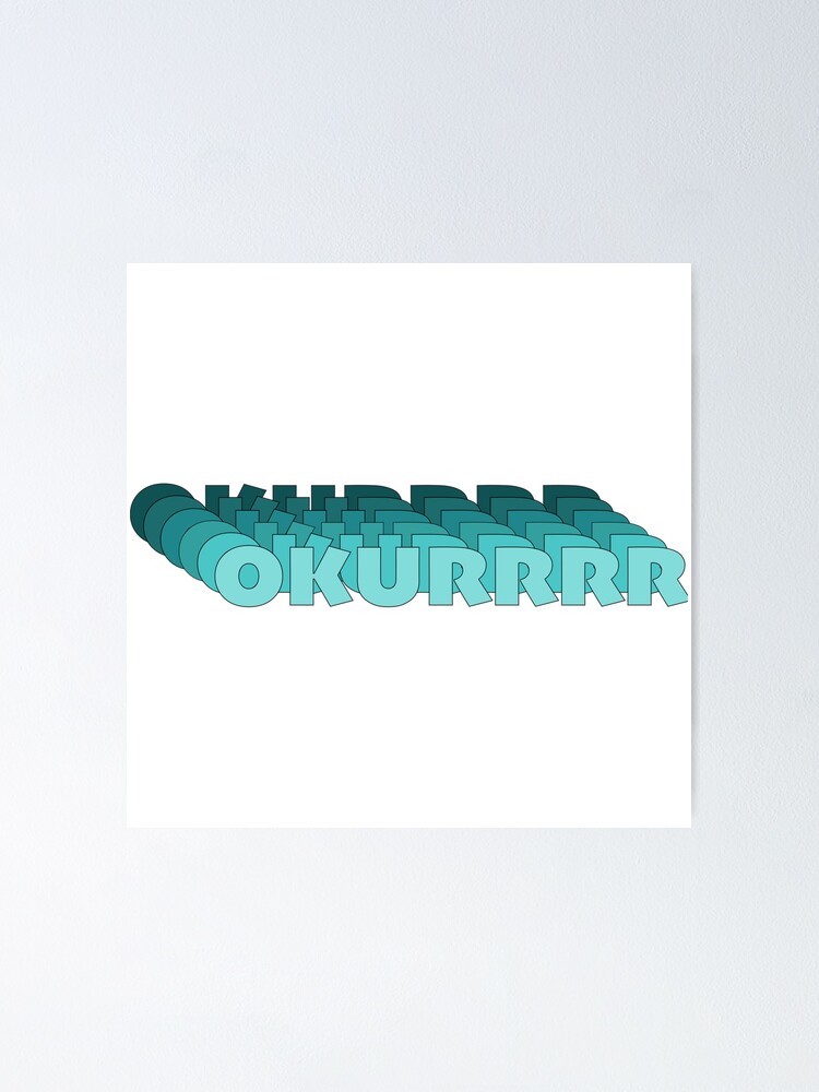 "Blue Okurr" Poster for Sale by suzierosenberg | Redbubble