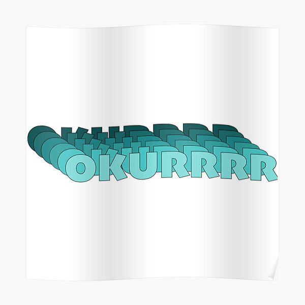 "Blue Okurr" Poster for Sale by suzierosenberg | Redbubble