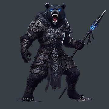 "Nightlife, Bear Style. Black Bear Duskwalker" Sticker for Sale by ...