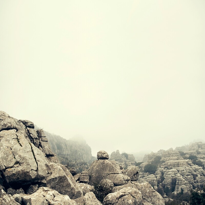 "Misty rocks" by TheOtherErre | Redbubble