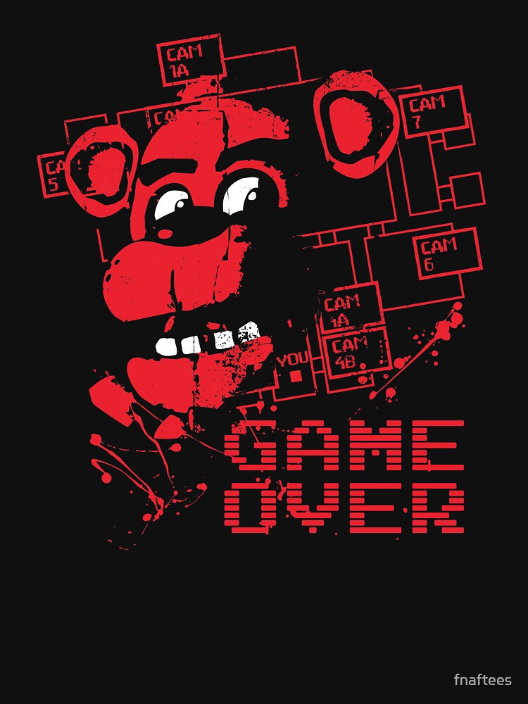 "Five Nights At Freddy's Pizzeria Game Over" T-shirt for Sale by ...
