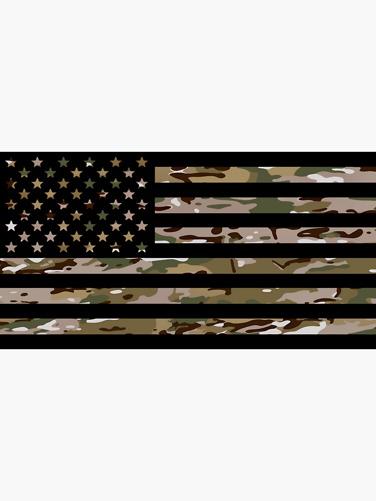 "American Flag Sticker - Multicam " Sticker for Sale by CPProjects ...