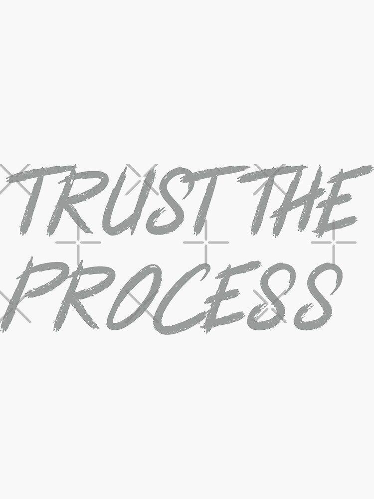"Trust The Process Workout Motivational Design" Sticker by ...