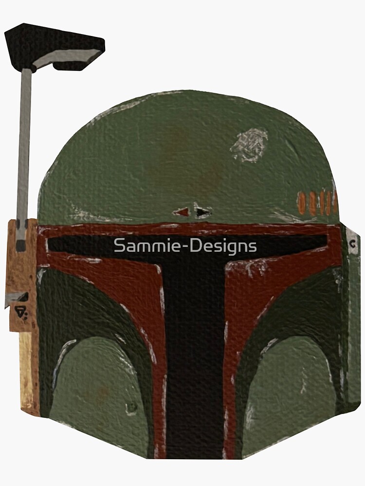 "Boba Fett" Sticker for Sale by Sammie-Designs | Redbubble