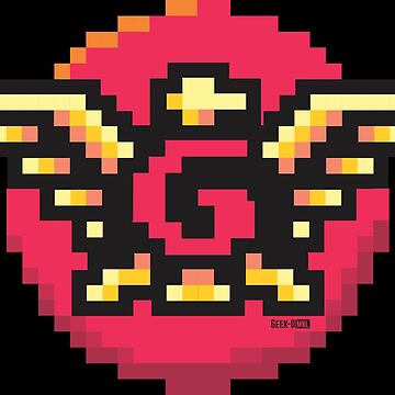 "8-bit Geek Power Up V1" Sticker for Sale by Geek-O-MNL | Redbubble