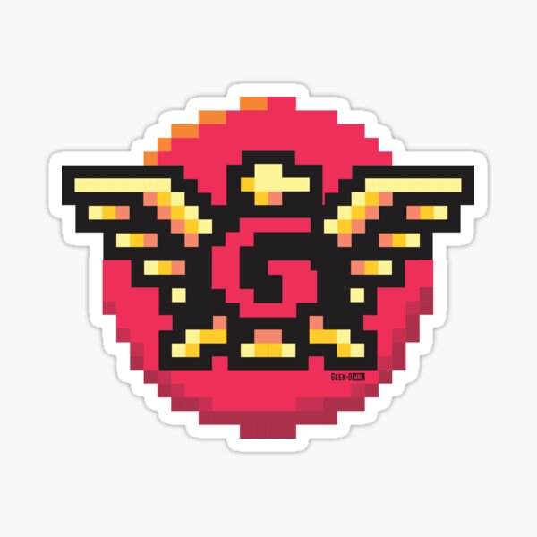 "8-bit Geek Power Up V1" Sticker for Sale by Geek-O-MNL | Redbubble