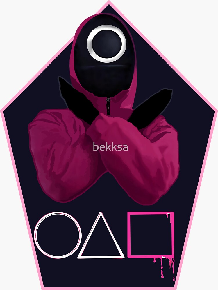 "SQUID GAME, Workers. Masked soldier. Squid Game Symbols. Circle ...