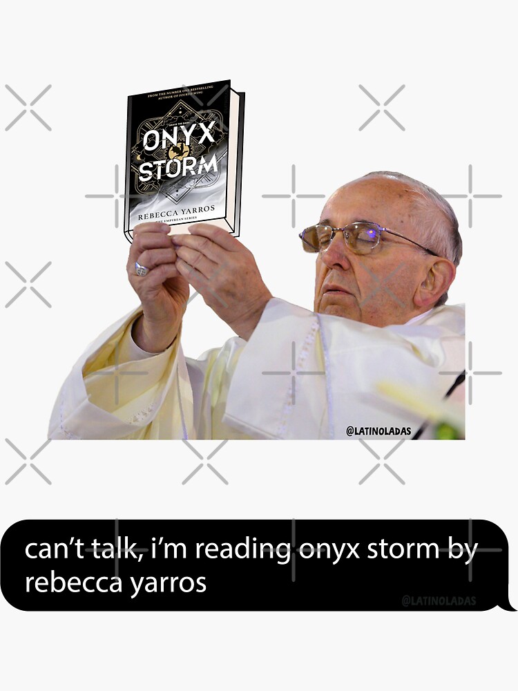 "Onyx Storm Pope Holding Meme | Text Bubble | Rebecca Yarros | Xaden ...