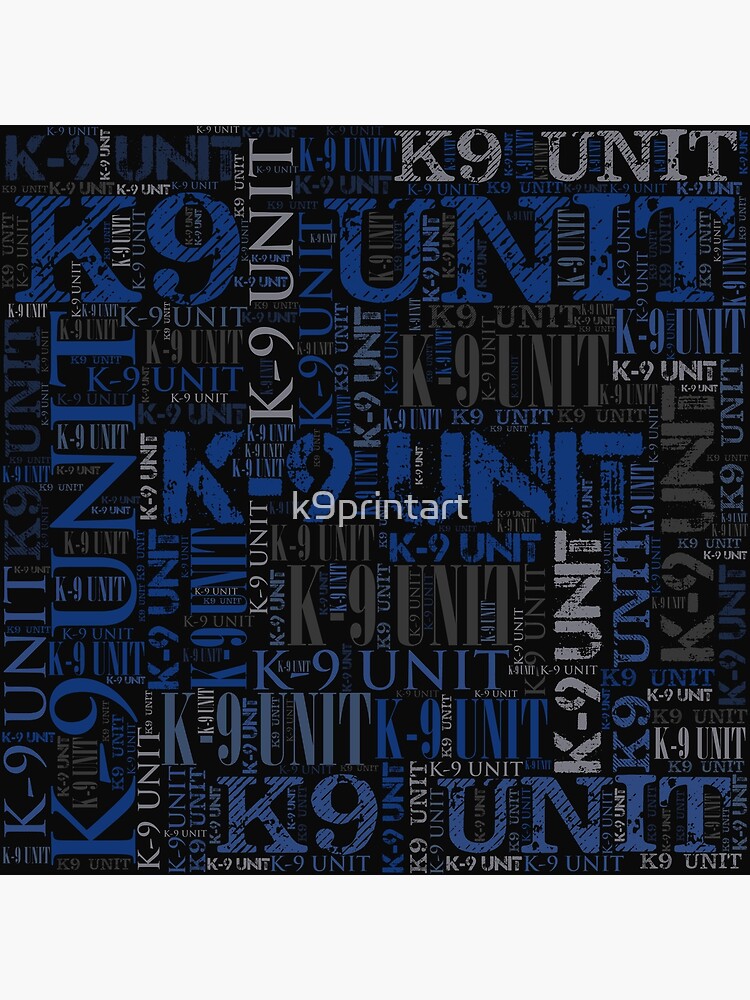 "K-9 Unit -Police Dog Unit" Poster by k9printart | Redbubble