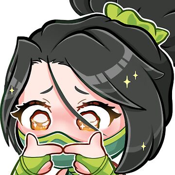 "emote shy" Sticker for Sale by Fluffy--Prism | Redbubble