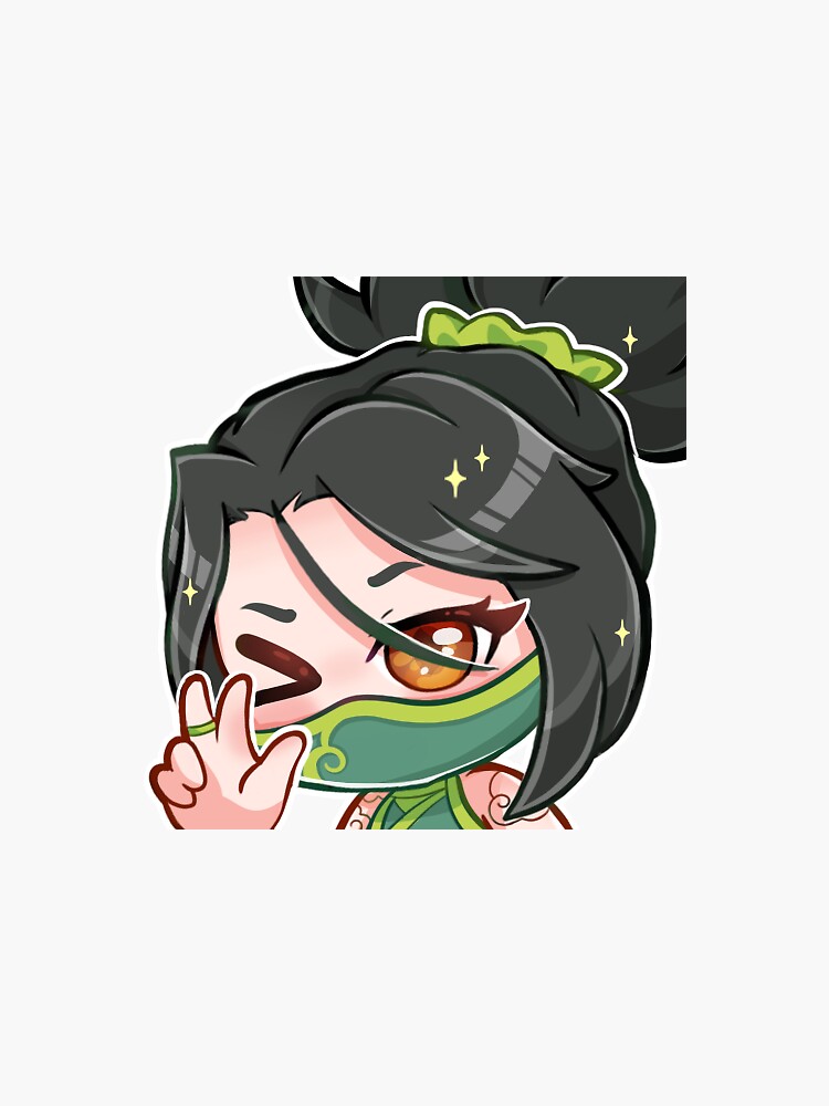 "a k a l i emote peace and love" Sticker for Sale by Fluffy--Prism ...