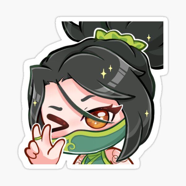 "a k a l i emote peace and love" Sticker for Sale by Fluffy--Prism ...