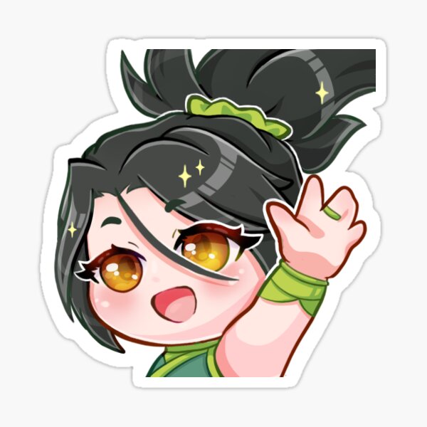 "emote hey" Sticker for Sale by Fluffy--Prism | Redbubble