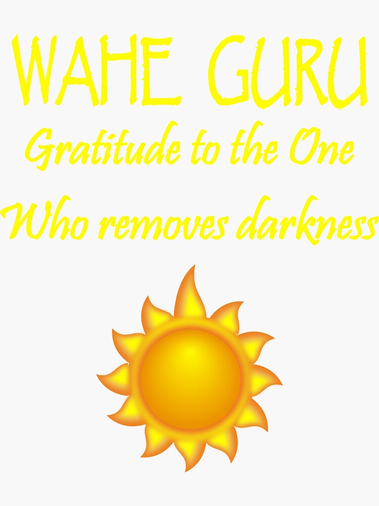 "Kundalini Waheguru Wahe guru Sat Nam " Sticker by JuditR | Redbubble