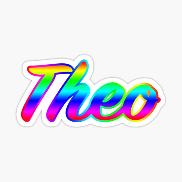 "Theo" Sticker for Sale by At349ks3d | Redbubble