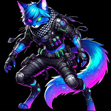 "Mastermind of Mayhem. Tactical Cat Duskwalker" Sticker for Sale by ...