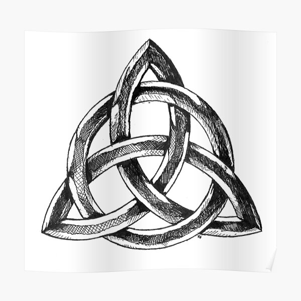 "Triglav, the symbol of Slavic Tree-Headed God" Poster by WearGraphics ...